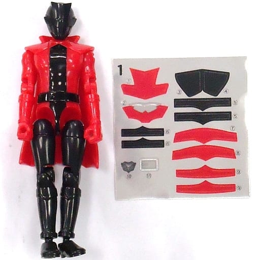 Food toy trading figure 1) Kaito Sentai Lupin Red 「 Kaito Sentai Lupin ...