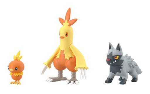 Food toy trading figure 2) Achamo & Combusken & Poochyena "Pokemon ...