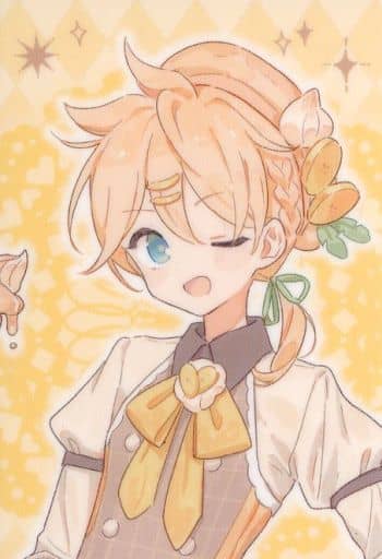 Food toy trading card Kyoon Len Pastel Costume "Hatsune Miku Wafers ...