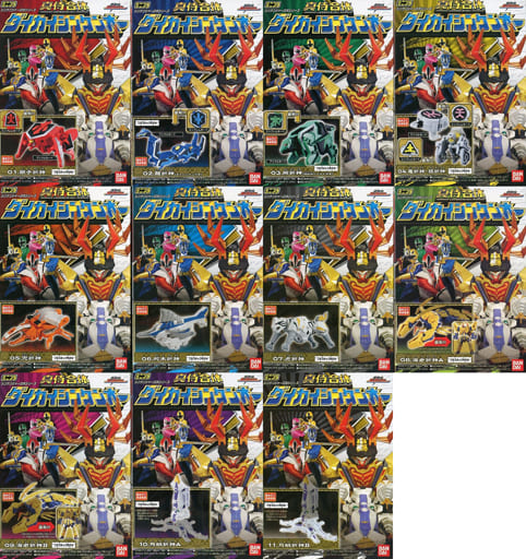 Set of 11 Types 「 MINIPLA Samurai Sentai Shinkenger Maji Gattai Daikai ...