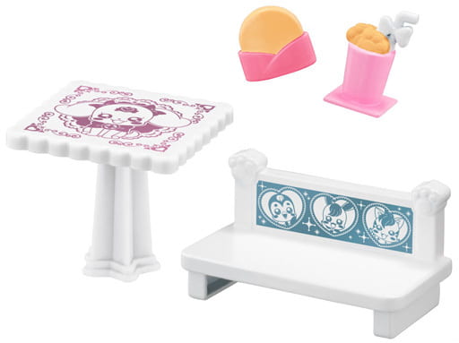 Food toy 5. Table & Chair & Sweets Set "Healing Pre-Cure Pudding 3 ...