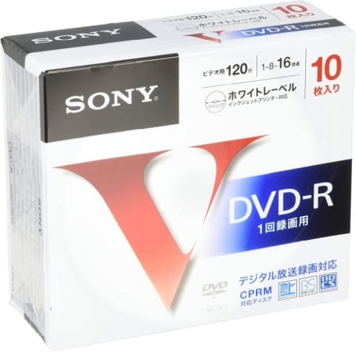 Sony Recordable DVD-R 4.7 gb 120 min 16 x 10-Disc Pack [10DMR-12MLPS ...