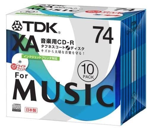 TDK Recording CD-R 650 mb 74 min 10 Sheet Pack [CD-RXA74PWX10S ...