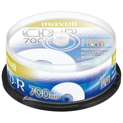 CD-R CD-R 700 mb 48 x speed 25 pack for Hitachi Maxell data [CDR700S ...
