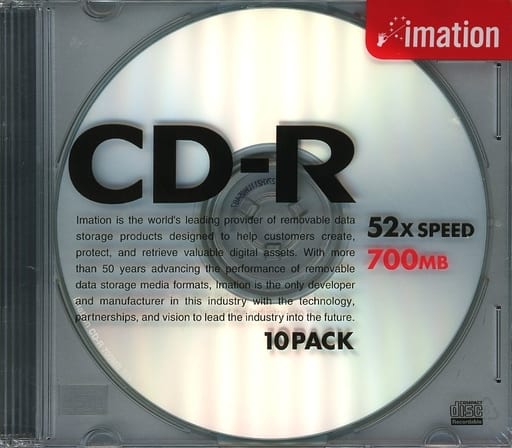 CD-R 700 mb 52x-speed 10-sheet pack [CDR80BSBX10P] | Electric ...