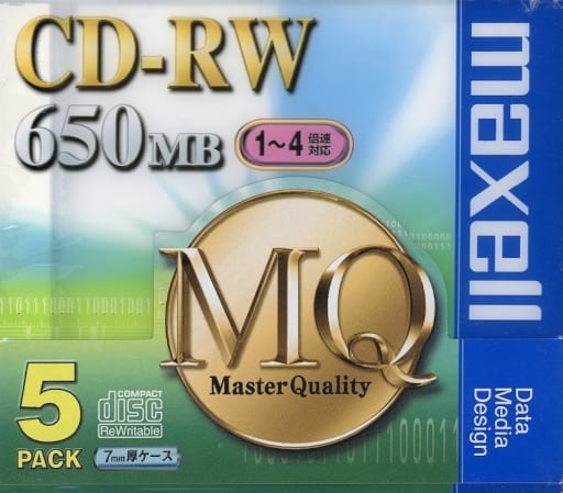 CD-R CD-RW 650 mb 4x-speed 5-pack [CD-RW 74 mq. P5S] | Electric ...