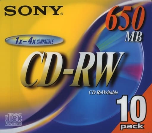 CD-RW 650 mb 4 x 10-sheet Pack [10 CD-RW 650 d] | Electric appliances ...