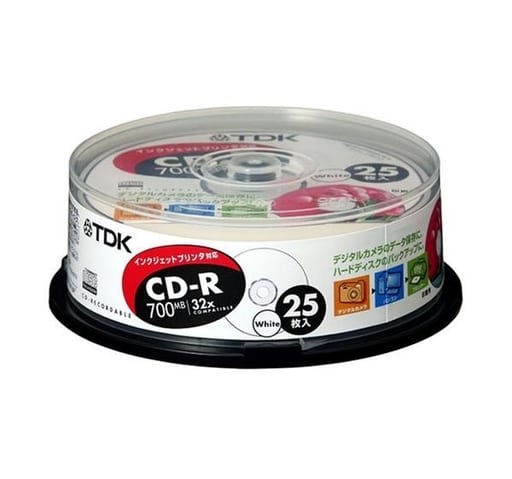 CD-R 700 mb 32 x speed 25 pack for TDK data [CD-R80EWX25PS] | Electric ...