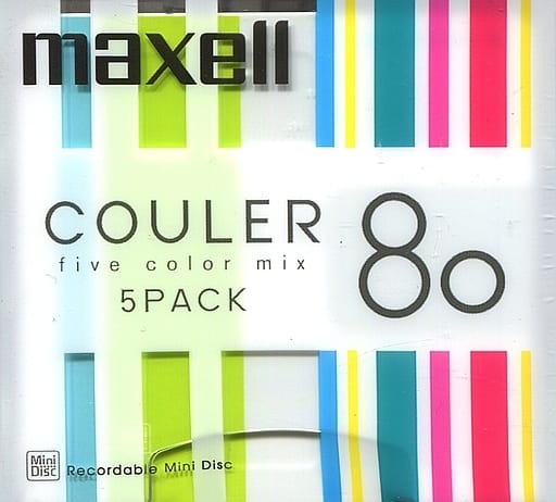MD Disk Hitachi Maxell Recording Mini Disc COLLER 80 min. 5 Disc Pack ...