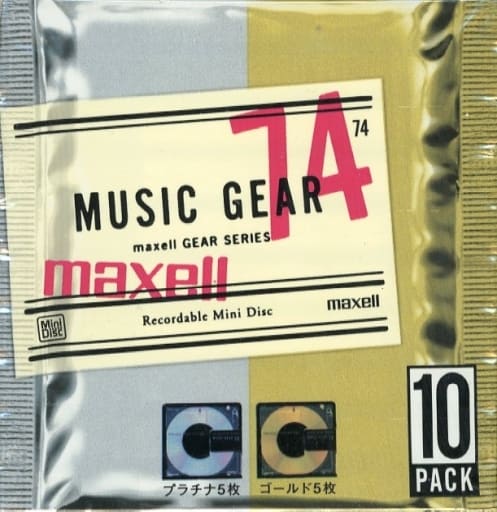 Hitachi Maxell Mini Recording Disk MUSIC GEAR 74 min 10 Pieces Pack ...