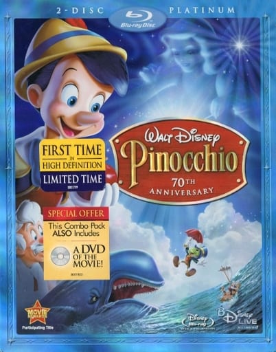 Pinocchio 70th Anniversary Edition Dvd
