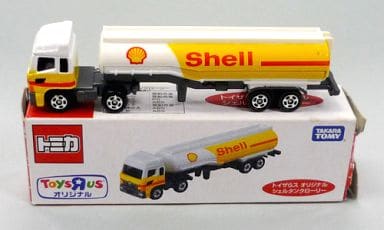 Minicar Shell Tank Lorry (White x Yellow) 「 Toys "R" Us Original Tomica ...