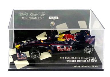 1/43 RED BULL RACING RENAULT RB5 WINNER CHINISE GP 2009 TOTAL #15 (Blue ...