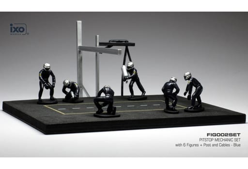 1/43 Pit Stop Mechanic Set (Blue) [FIG. 002 SET] | Toy Hobby | Suruga ...