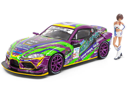 Minicar 1/64 Eva RT First Unit GR Supra D1 Grand Prix Series 2020 with Race Queen Figure ...