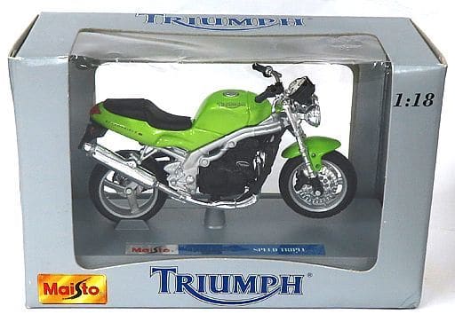 Minicar 1/18 SPEED TRIPLE (Light Green x Black) "TRIUMPH" [39342] | Toy ...