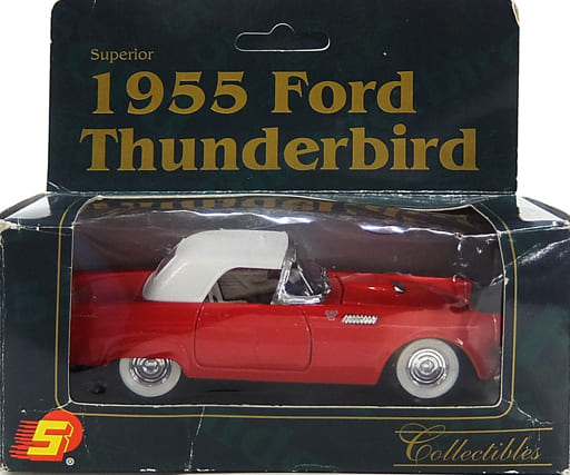 1/32 1955 Ford Thunderbird (Red x White) Pull Back Car [SS5718W] | Toy ...