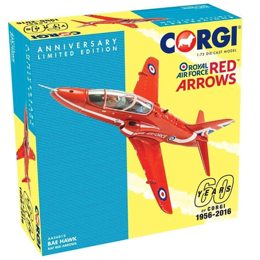 1/72 BAE Hawk ` Red Arrows ` Corgi 60th Anniversary Model "THE AVIATION ...