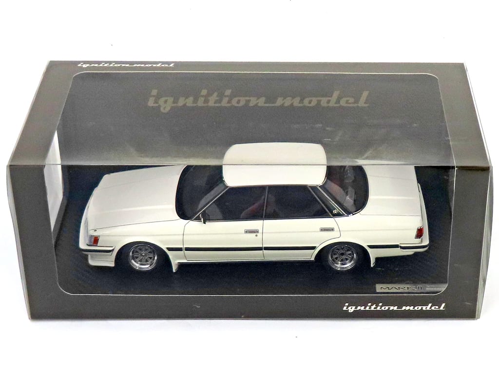 駿河屋 - 1/18 Toyota MarkII Grande GX71 SS-Wheel(ホワイト) [IG1147]（モデルカー）