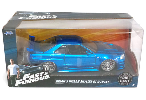 1/24 BRIAN'S NISSAN SKYLINE GT-R R34 (Blue) 「 Wild Speed 」 [97173 ...
