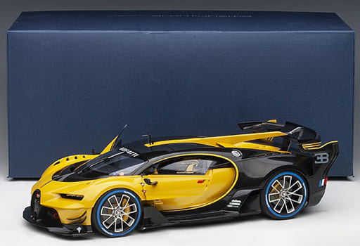 1/18 Bugatti Vision GRAN TURISMO (Metallic Yellow x Black Carbon ...