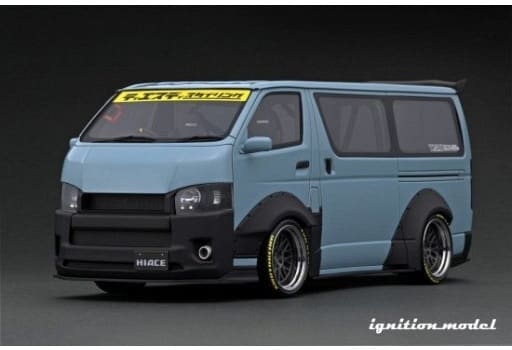 Minicar 1/18 T / S / D WORKS HIACE (Blue Gray) [IG2803] | Toy Hobby ...