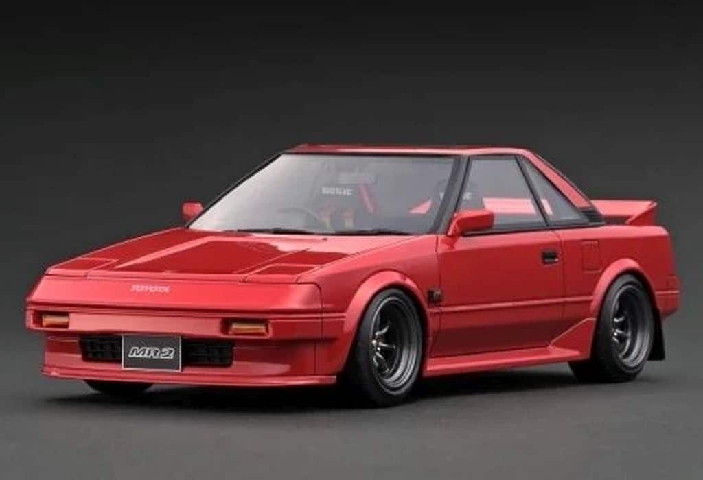 駿河屋 - 1/18 Toyota MR2 (AW11)(レッド) [IG3504]（モデルカー）