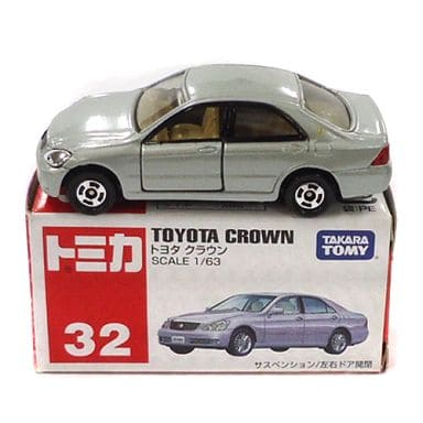 Minicar 1/63 Toyota Crown (Silver / Red Box / Made in China / Tomy ...