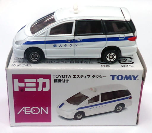 Minicar 1/65 Toyota Estima Taxi (White x Blue) 「 Tomica 」 Ion Limited ...