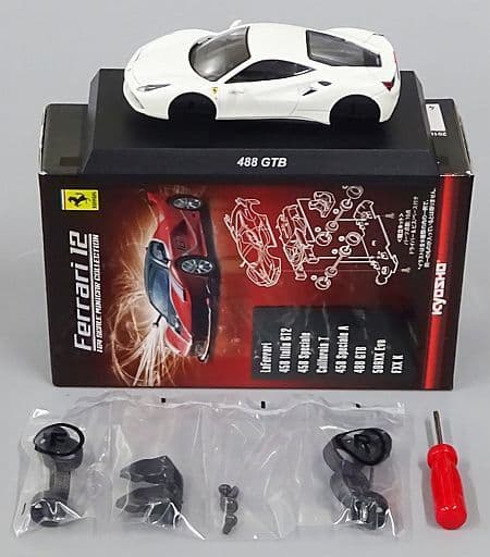 Minicar 1/64 Ferrari 488 GTB (White) 「 Ferrari Mini Car Collection 12 ...