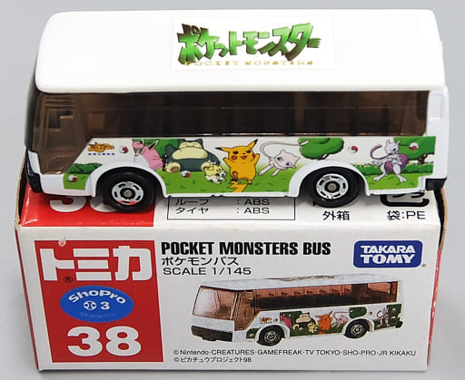 1/145 Pokemon Bus (White / Red Box) 「 Tomica No. 38 」 | Toy Hobby ...