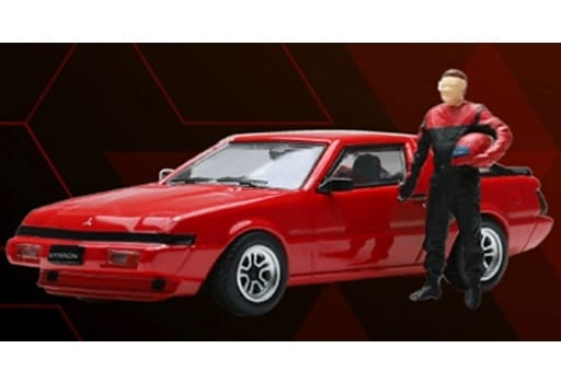 1/64 Mitsubishi Stallion (Red) & Driver Figure Set | Toy Hobby | Suruga ...