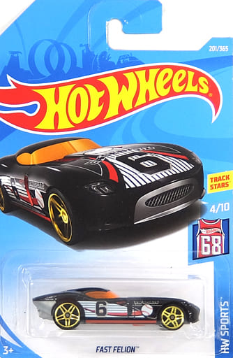 Minicar 1/64 FAST FELION #6 (White x Black) "Hot Wheels SPORTS" [FJW27 ...