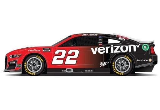 1/64 "Joey Logano" VERIZON Ford Mustang NASCAR 2022 Next Generation #22 ...