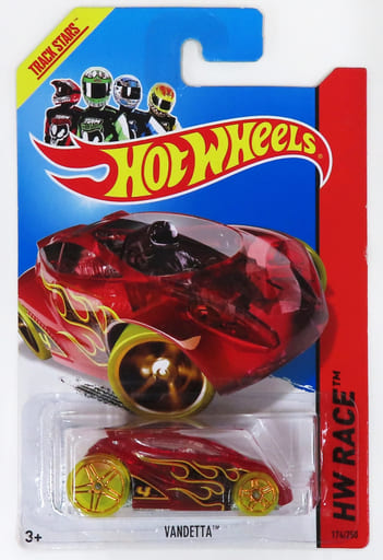 1/64 VANDETTA #4 (Clear Red x Blackfire Pattern) "Hot Wheels HW RACE ...