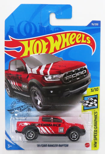 1/64' 19 FORD RANGER RAPTOR (Red x White) "Hot Wheels HW SPEED GRAPHICS ...