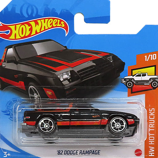 1/64' DODGE RAMPAGE (Black x Red) "Hot Wheels HW HOT TRUCKS" [GTC05 ...