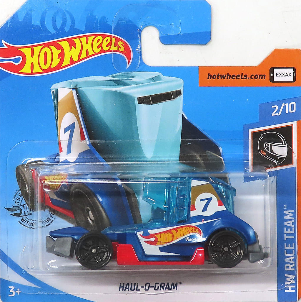 駿河屋 - 1/64 HAUL-O-GRAM(クリアブルー×ホワイト) 「Hot Wheels HW RACE TEAM」 [FYB62 ...