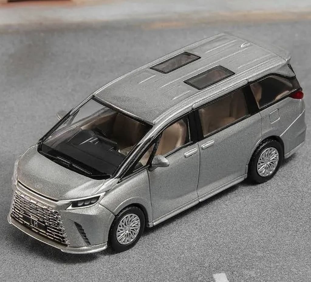 駿河屋 - 1/64 Lexus LM (AW10) -RHD- (グレー) [LL-027-137]（モデルカー）