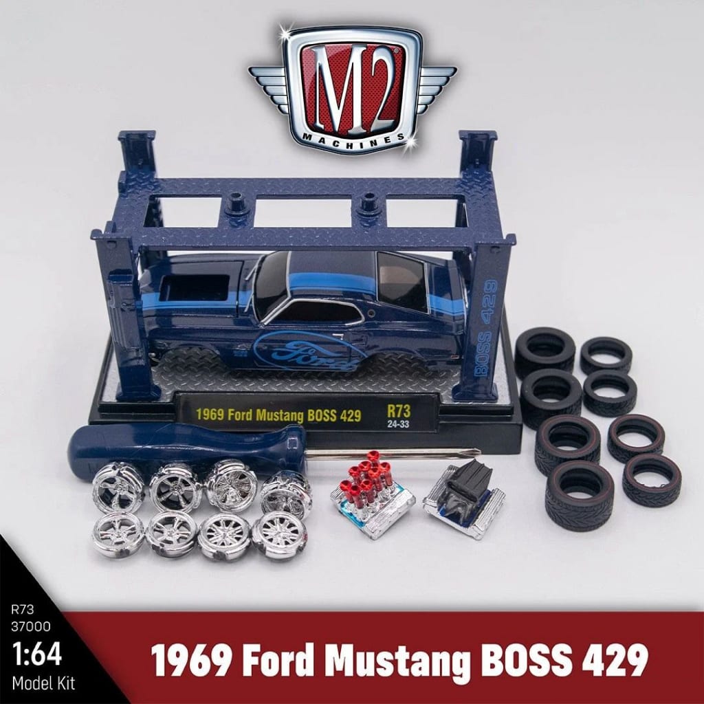 駿河屋 - 1/64 1969 Mustang Boss 429 「Model Kit Release 73」 [37000-73]（モデルカー）