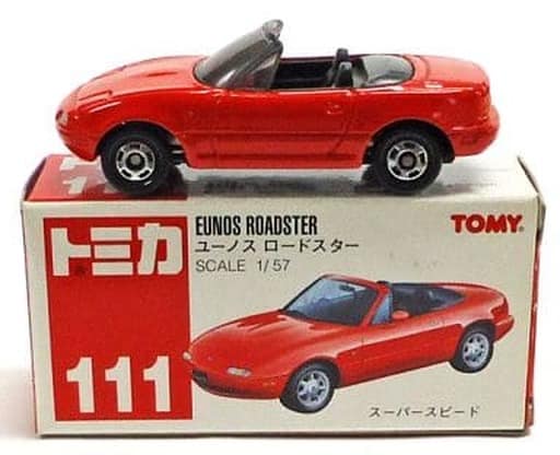 [Box Damaged] 1/57 EUNOS ROADSTER (Red / Red Box) "Tomica No. 111 ...