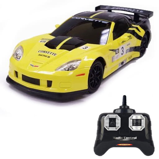 Radio control 1/24 Corvette C6. R (Yellow x Black) 2.4 GHz ...