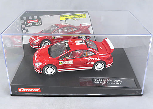 Slot car 1/32 Peugeot 307 WRC Rally Monte Carlo 2004 #5 (Red x White ...