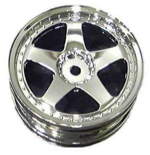 Radio control 5-Spoke Plated Wheel (Silver) for Touring Car and Drift ...