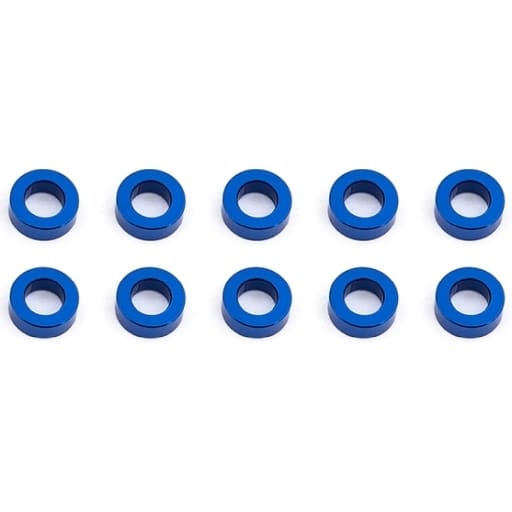 Aluminum Ball Stud Washer (Blue / 5.5x3.0x2.0 mm, 10 Sheets) Associated ...