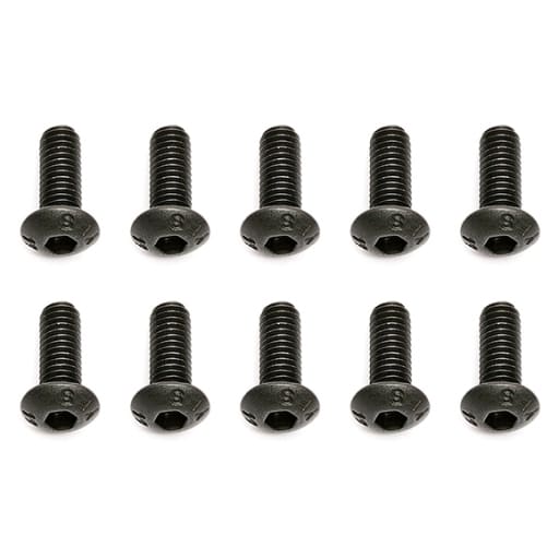 Radio control Button Head Screw (M3x8mm/10 pcs) Associated RB10RTR2WD ...