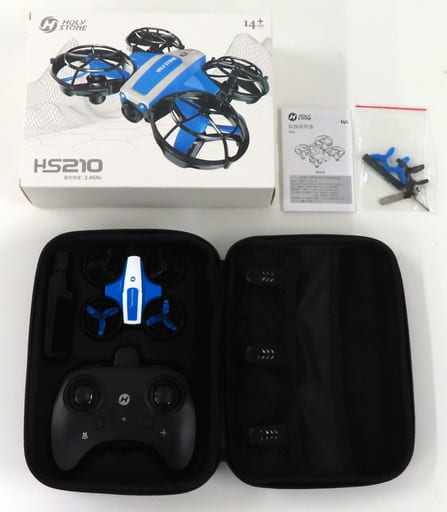 駿河屋 - HS210 カメラ付(ホワイト×ブルー×ブラック)「HS+SERIES」 2.4GHz仕様（ラジコン）