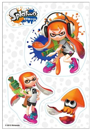 Sticker (Character Vector) Girl Clear Sticker 「 Splatoon (Splatoon ...