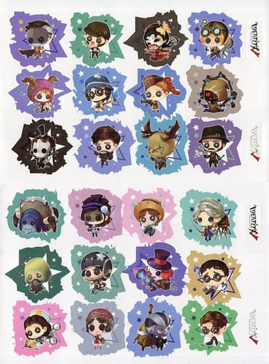 Sticker sticker Aggregate Character Actor Seal (2 Sheets) 「 Identity V ...