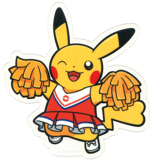 Pikachu (cheerleading) Die Cut Sticker Pokemon SPORTS "Pocket Monsters ...